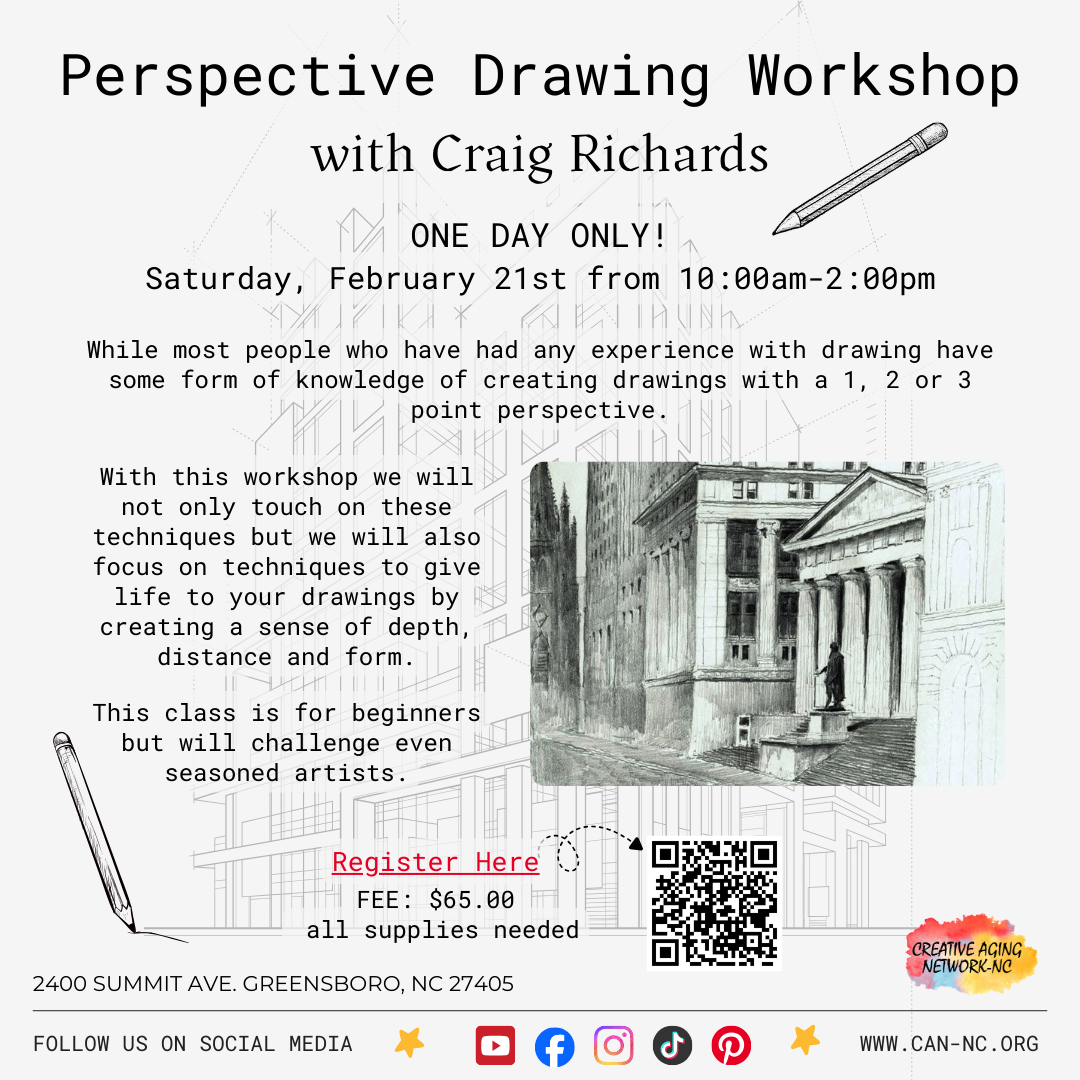 Perspective Drawing Workshop with Craig Richards - GreensboroArtsHub